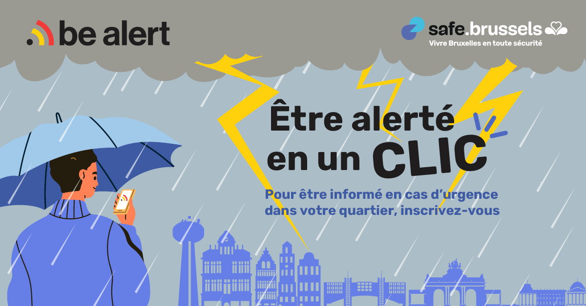 Safe.brussels soutient BE-Alert ! | safe.brussels